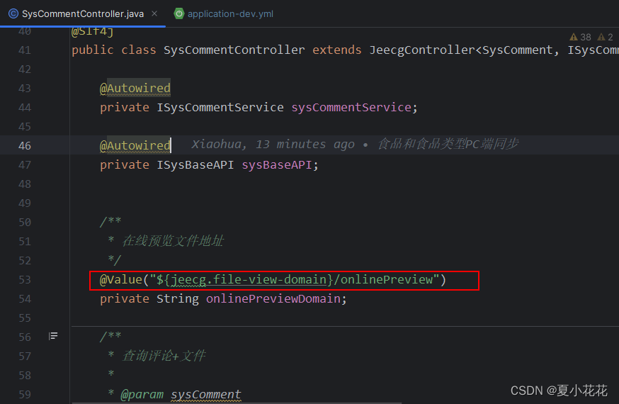 完美解决 Could not resolve placeholder ‘jeecg.file-view-domain‘ in value “${jeecg.file-view-domain ...