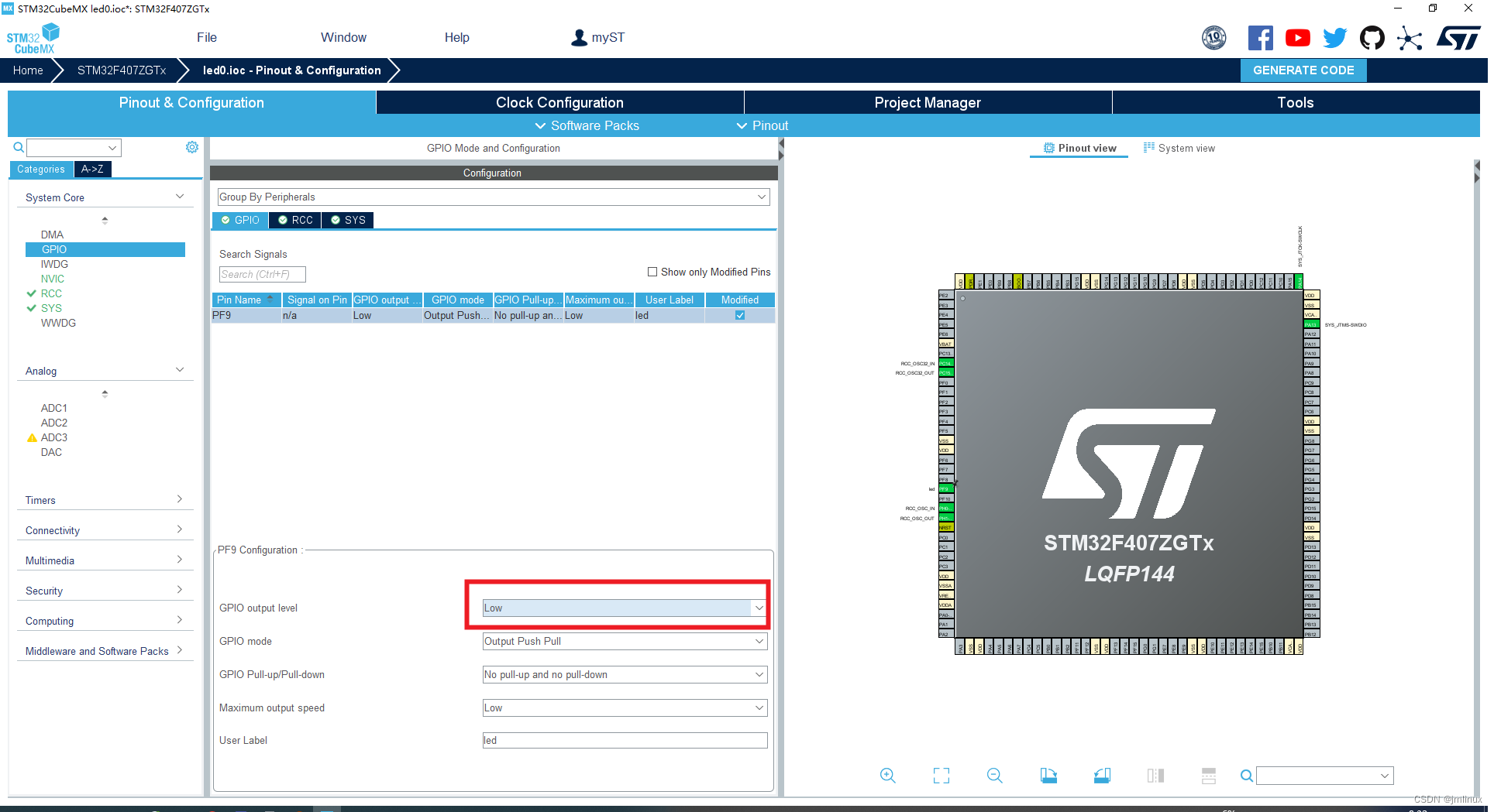 一分钟成为点灯大师（超简单0行代码-STM32F407的HAL库点亮LED）_stm32f407点亮led-CSDN博客