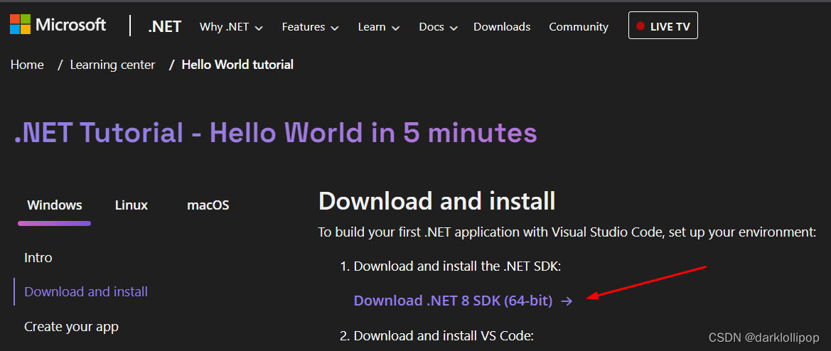 Dotnet环境变量配置教程（问题：无法将“dotnet”项识别为 Cmdlet、函数、脚本文件或可运行程序的名称）dotnet 无法将 