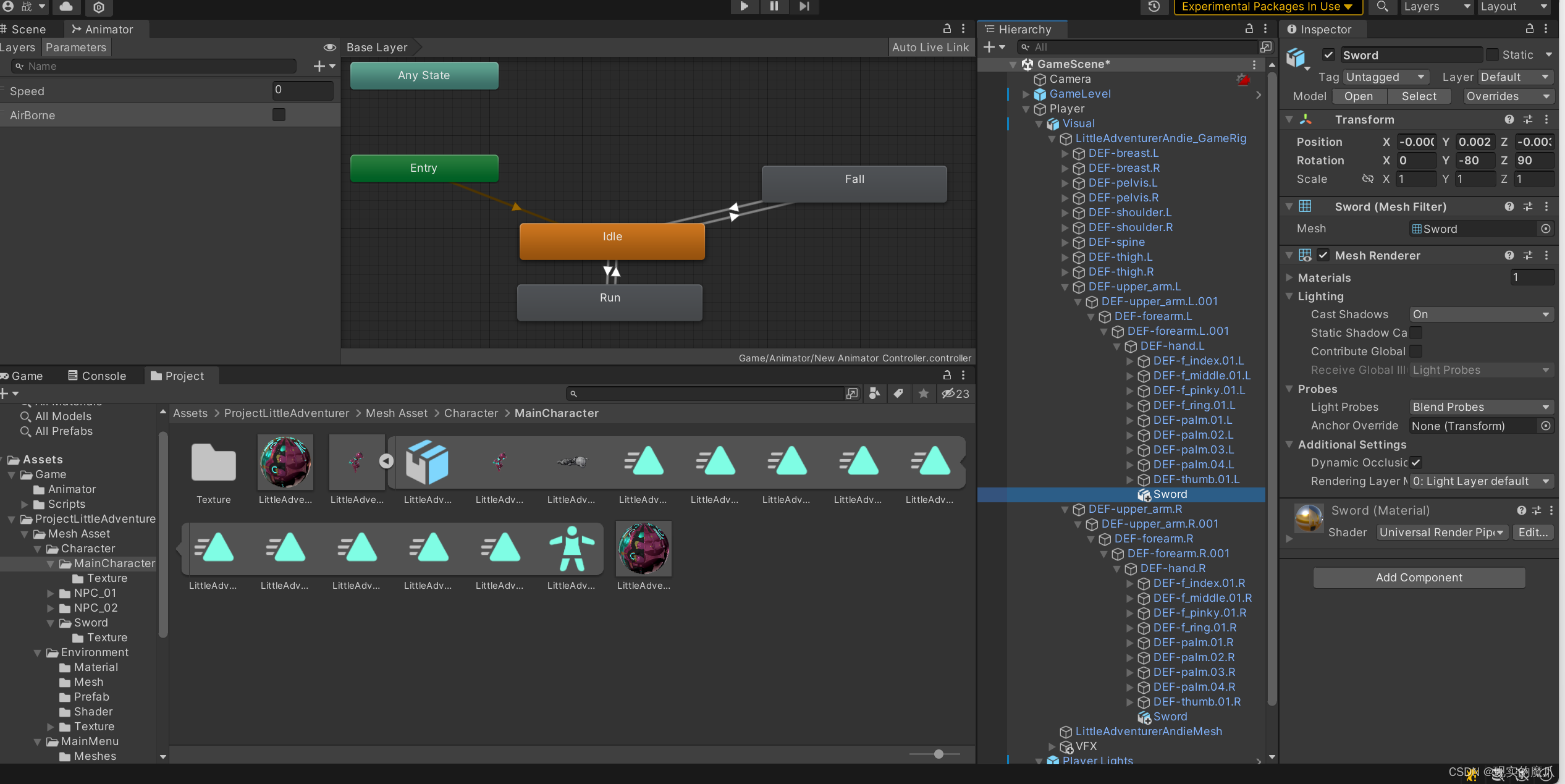 Unity 3D RPG 个人学习笔记_foot step vfx-CSDN博客