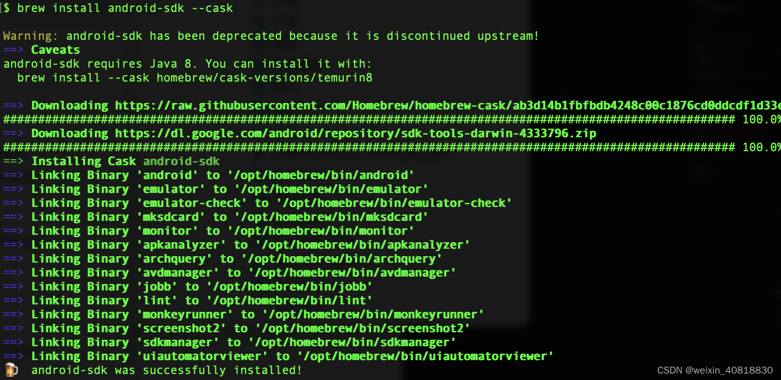 Mac Brew Install Android Sdk 报错brew Cask Install Android Sdk Csdn博客 2061