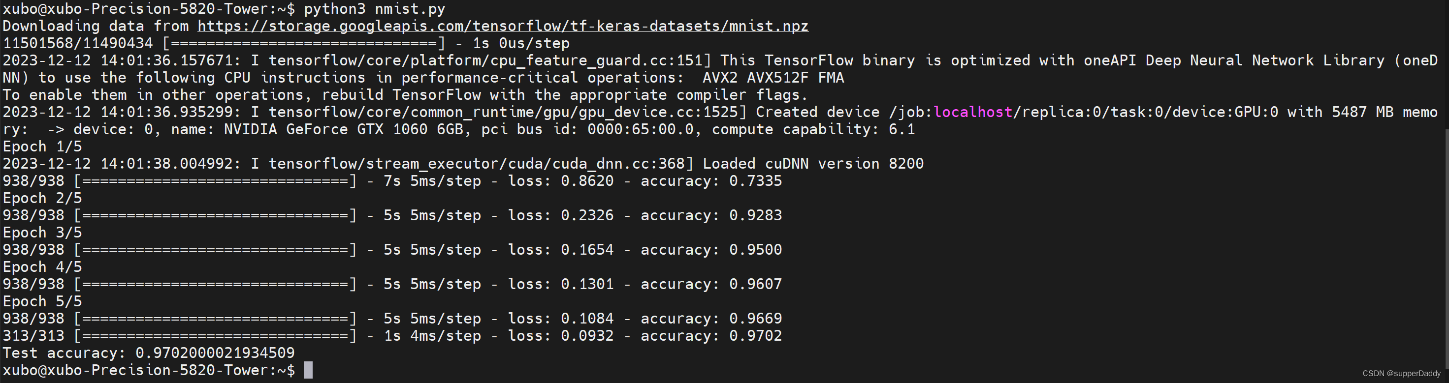 Linux系统下配置CUDA环境，使用GPU训练模型（Ubuntu22.04+python3.10+tensorflow2.8.0+cuda11.7+cudnn8.2.0）_linux安装 ...