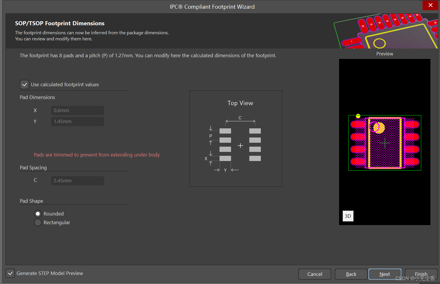 AD24-利用IPC封装向导快速创建PCB封装（SOP8）_sop8 ad封装怎么画-CSDN博客