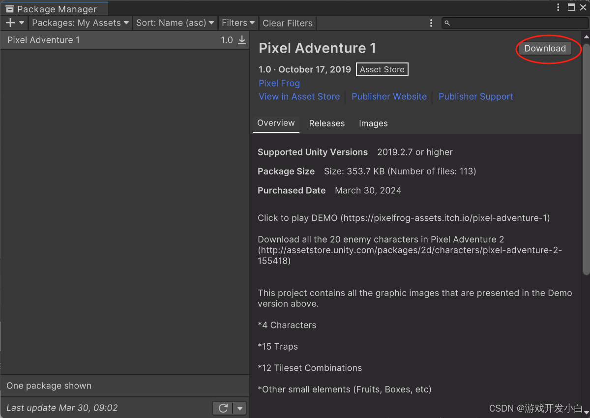 Unity入门实战（Pixel Adventure 1）- 1-CSDN博客