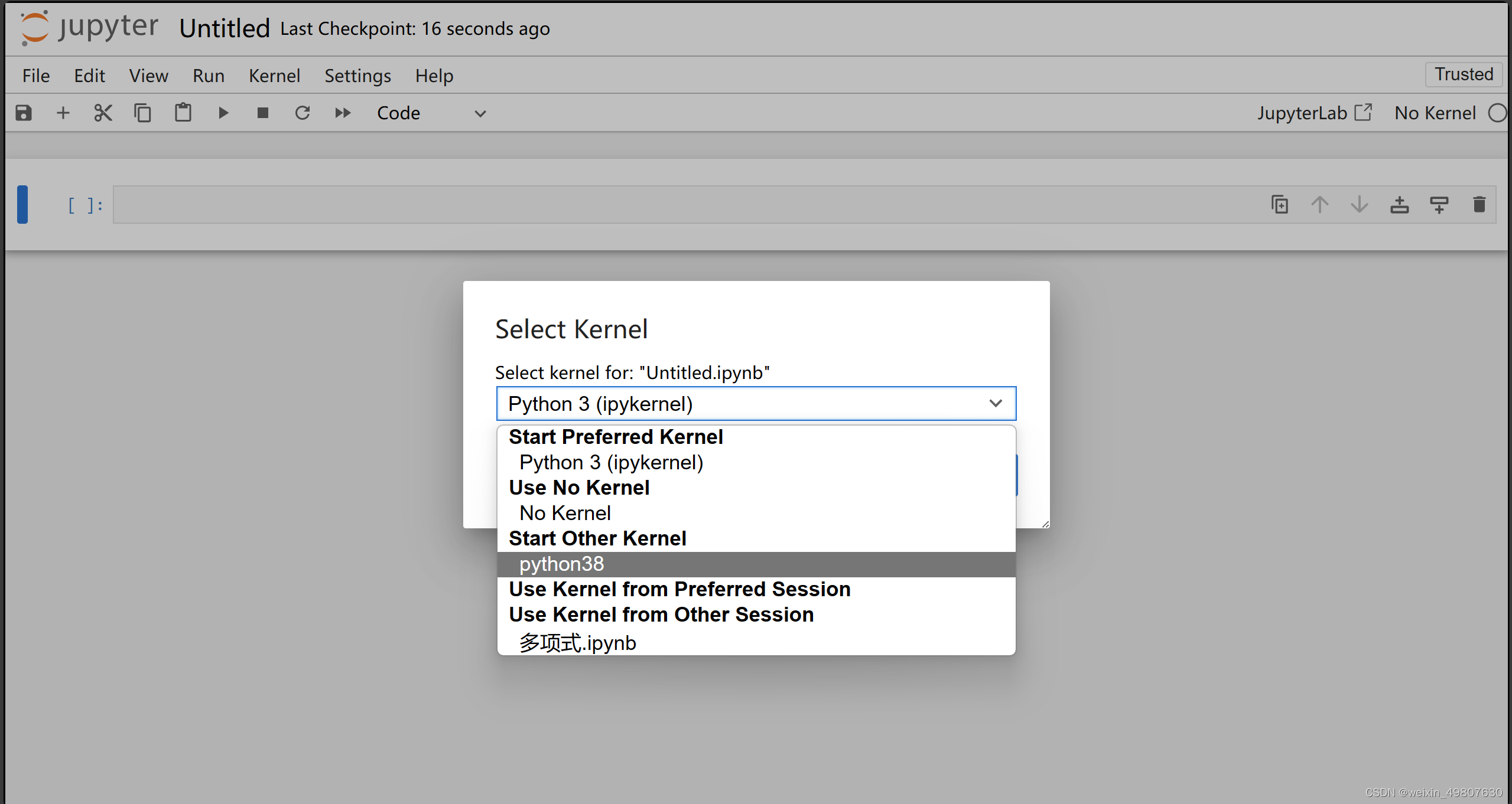 jupyter快捷键操作及在jupyter配置anaconda环境_jupyter 快捷键导入设置-CSDN博客