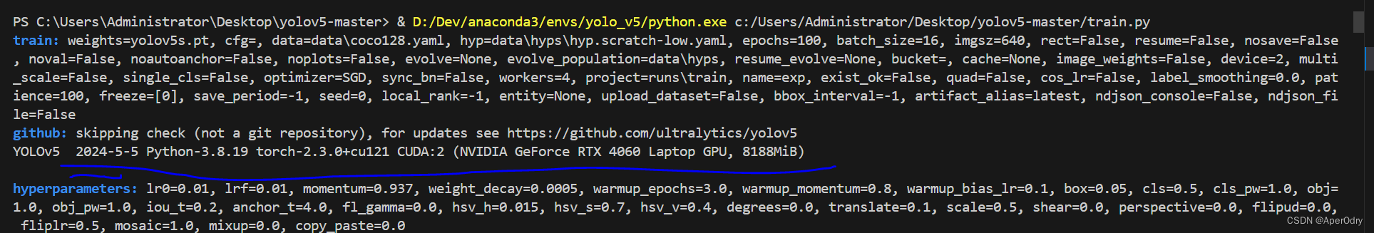yolov5使用GPU进行训练：cuda 12.1 + torch-2.3.0 + py38环境详细搭建_torch2.3.0-CSDN博客