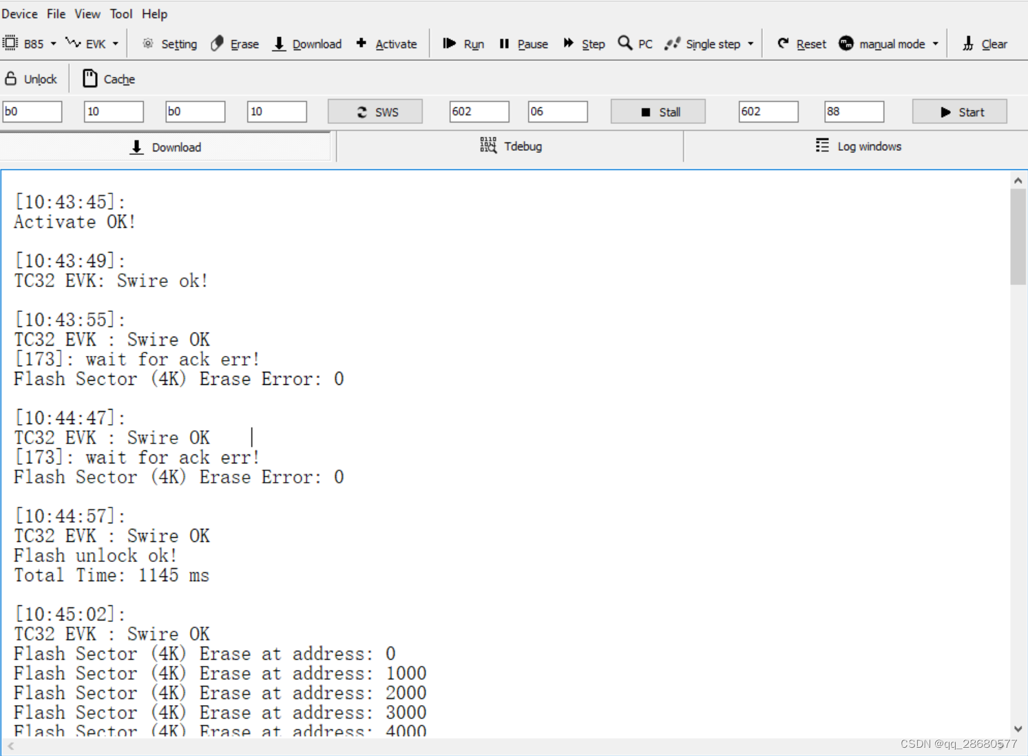TLSR8258擦除时出现Flash Sector (4K) Erase Error: 0_flash sector (4k) erase error at address 0-CSDN博客