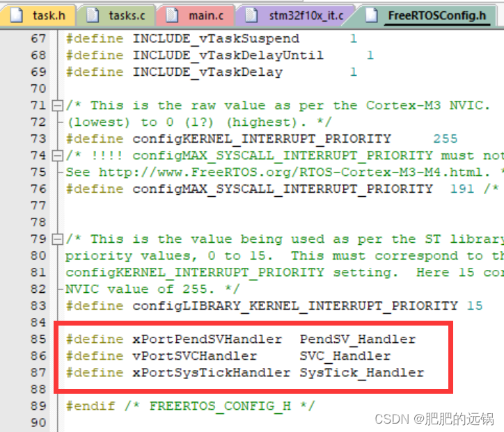 FreeRTOS-V10.4.6 移植到STM32F103C8T6 (基于标准库的测试)_stm32f103c8t6移植freertos 正点原子-CSDN博客