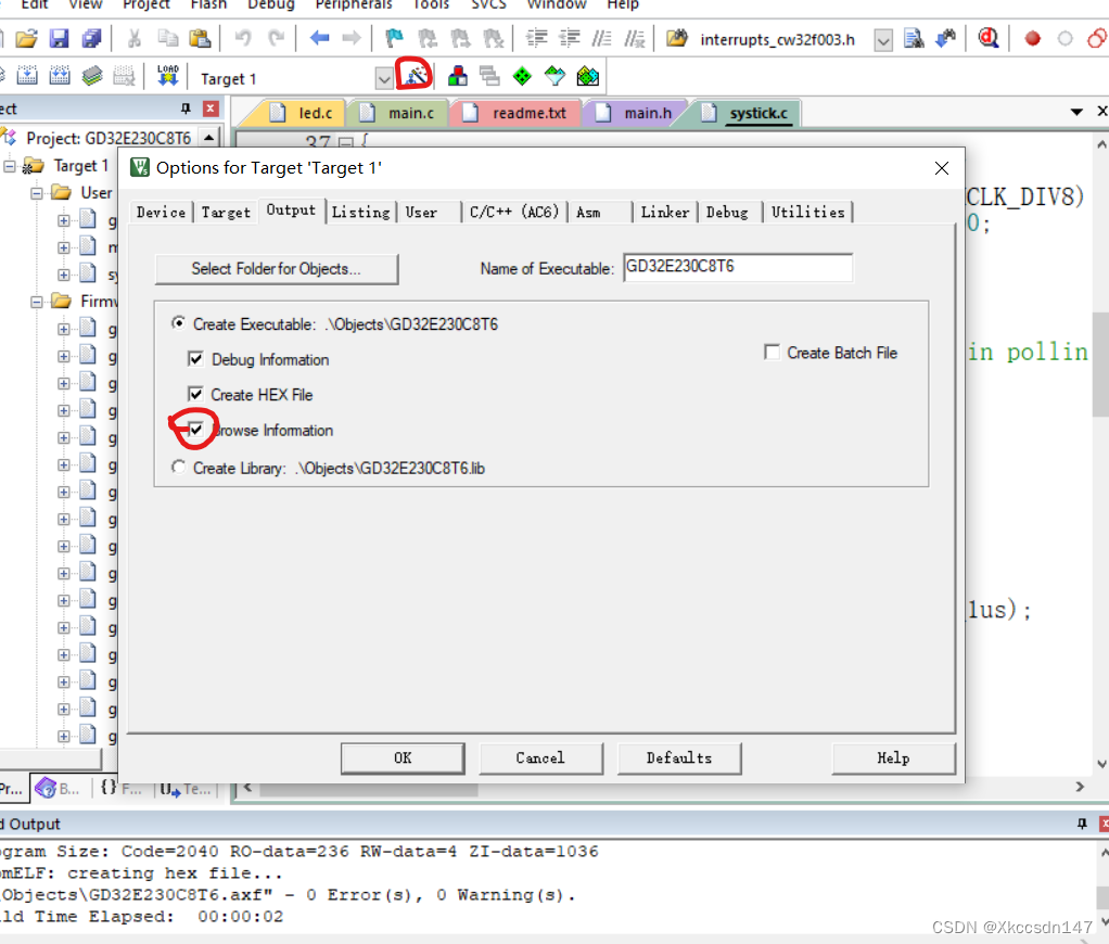 keil5 MDK 解决无法跳转并显示红色警告 no browse information available in ‘xxx‘_keil5函数跳转不了,显示browser-CSDN博客