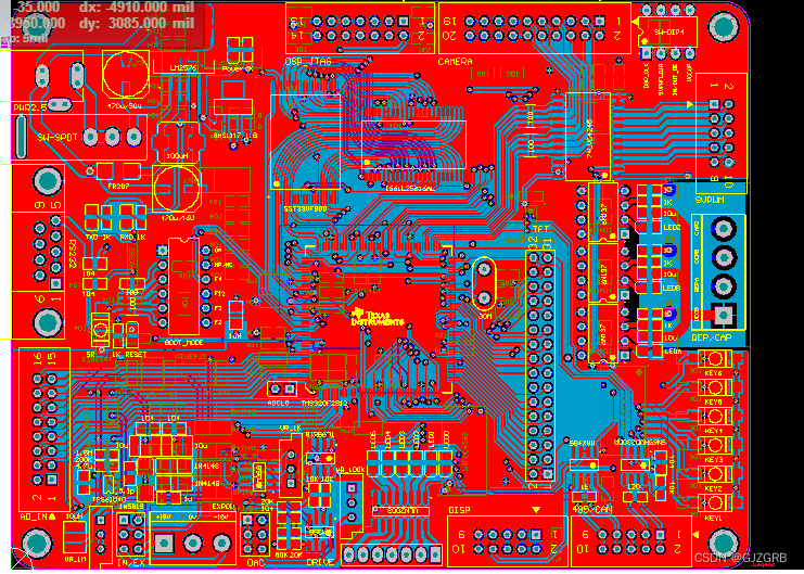 基于tms320f2812芯片设计电机控制器dsp开发板评估板硬件(原理图pcb封装)工程文件,ad09设计的项目工程文件dsp F2812开发板 Csdn博客