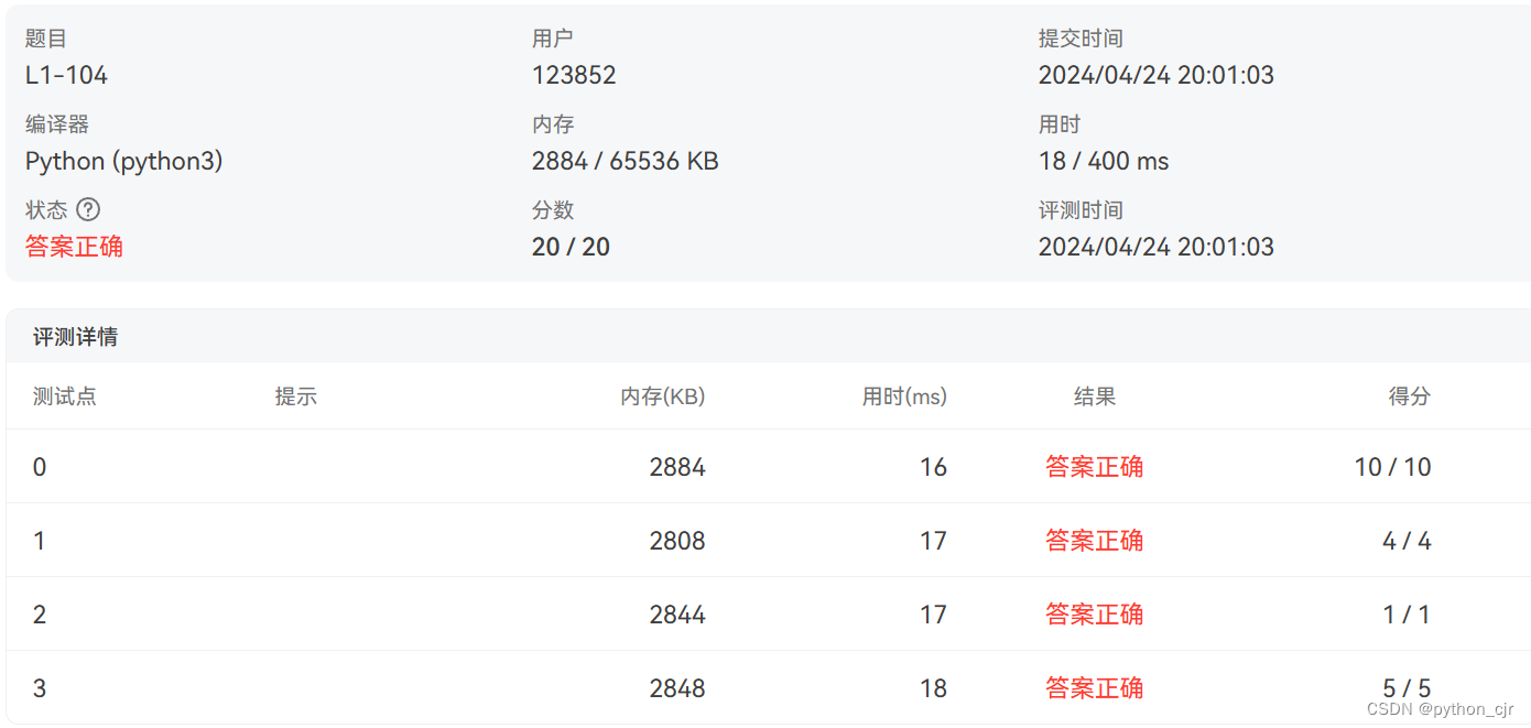 L1 104 九宫格 Python Csdn博客 