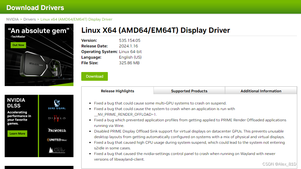 【Centos8】RuntimeError: The NVIDIA driver on your system is too old (found version 11060)-CSDN博客