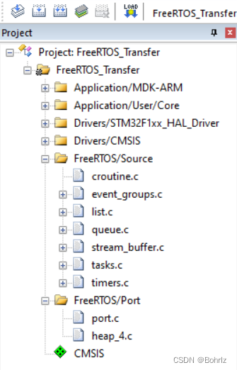 手动移植FreeRTOS和CubeMX生成FreeRTOS_stm32f103 cubmx freertos-CSDN博客