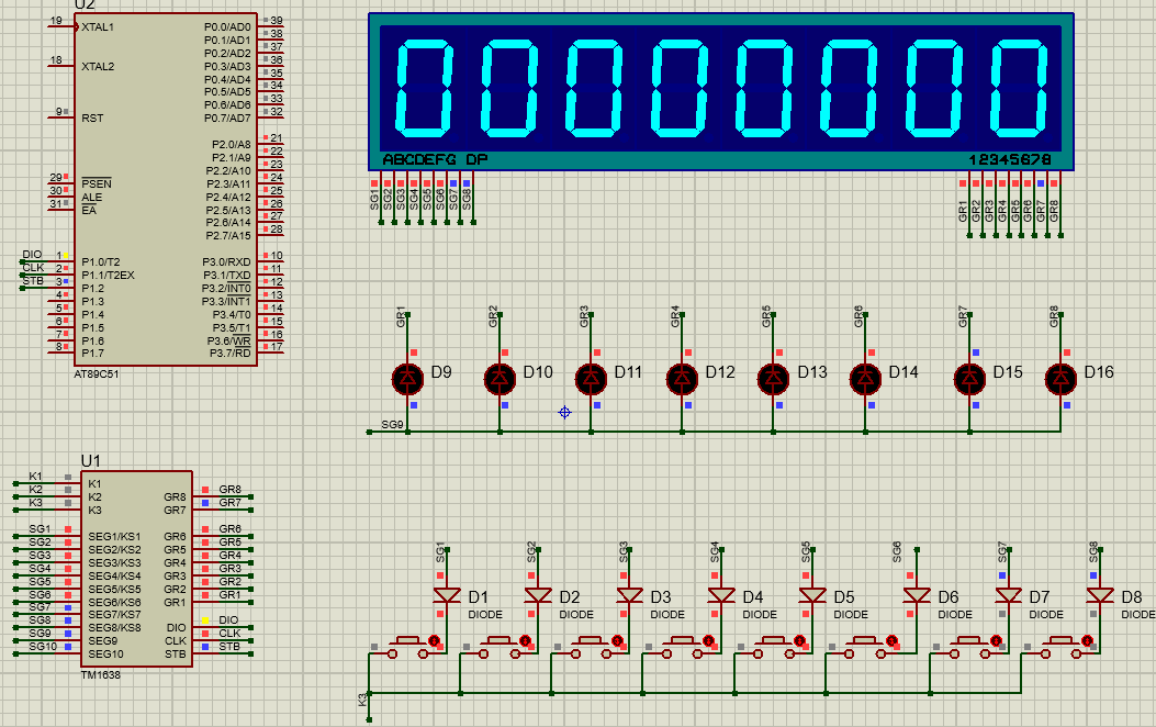 Proteus-51单片机-TM1638(带键盘接口的LED驱动IC)测试_51/STM32单片机+Proteus仿真实例-CSDN专栏