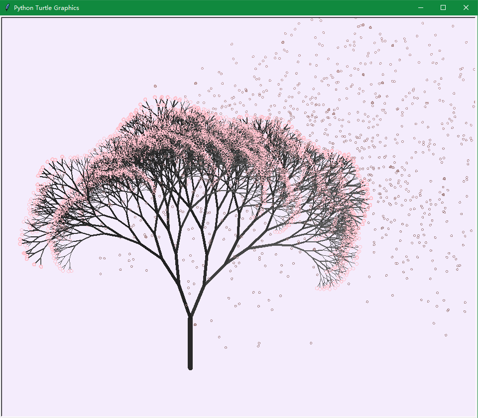 Python 画棵樱花树,送给心情低落的自己 Csdn博客