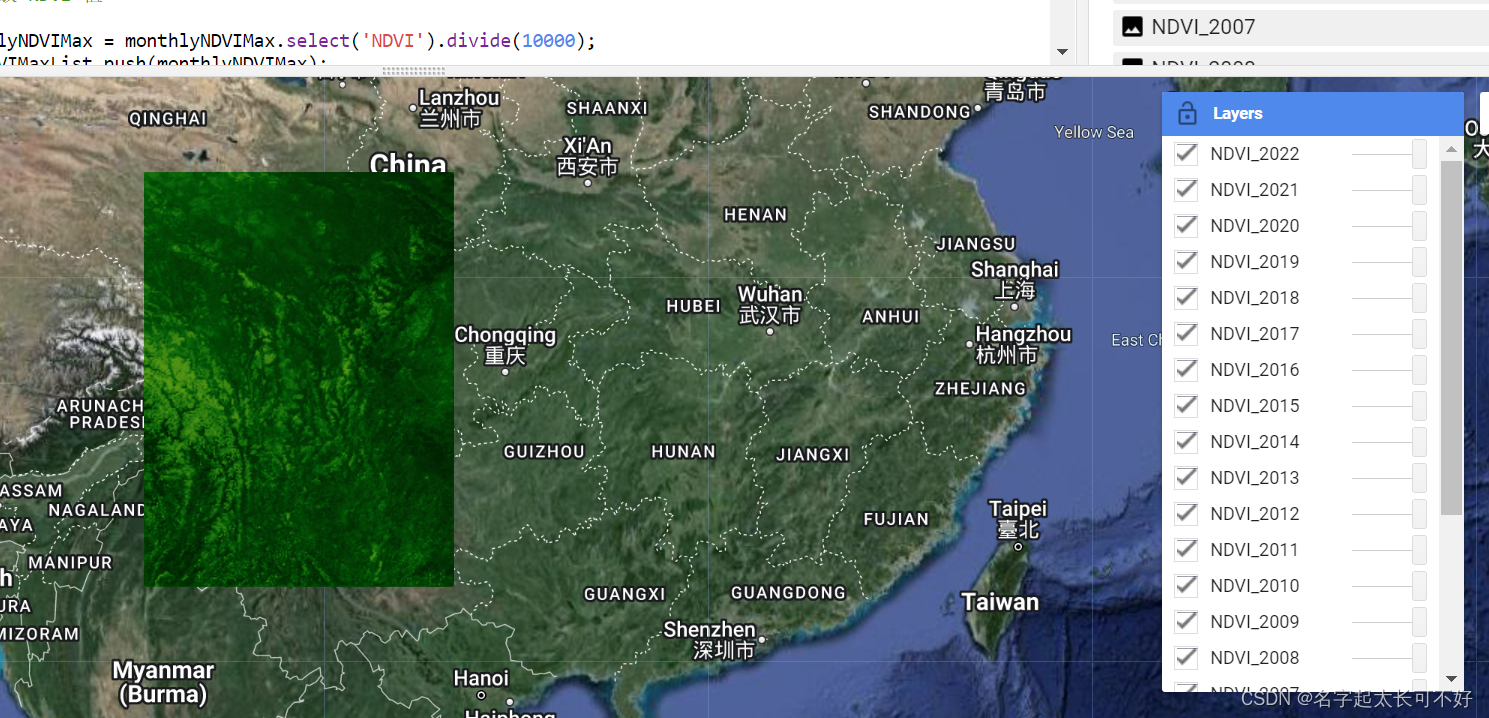 GEE下载MODIS NDVI产品（含数据处理与质量控制）_gee下载ndvi-CSDN博客