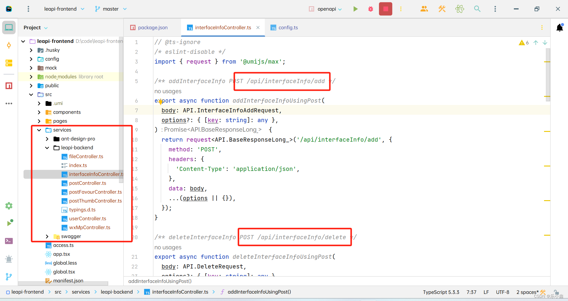 LeAPI - 使用 oneapi 插件自动生成前端请求代码_oneapi apifox-CSDN博客