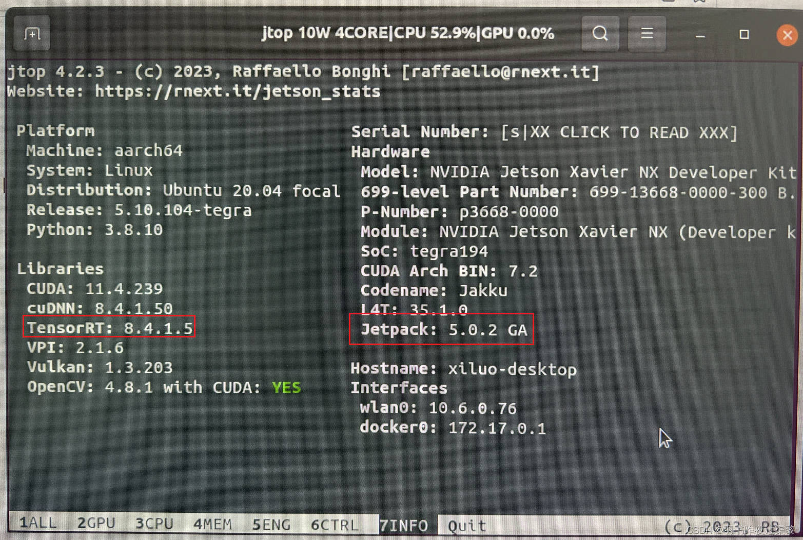 Jetson NX实现TensorRT加速部署YOLOv8_yolov8模型部署nx-CSDN博客