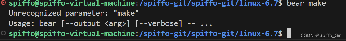 【Spiffo】防傻防呆Tips——Unrecognized parameter: “make“问题解决_unrecognized parameter: "make-CSDN博客