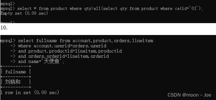 MySQL查询 -实验_1.查询lineitem表中订单编号、商品名称和购买数量。2.显示orders表单笔高于30-CSDN博客