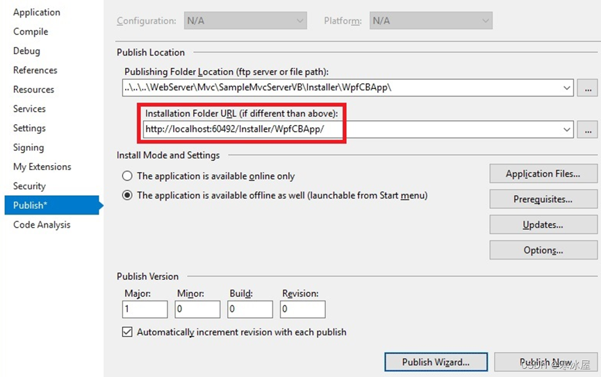 在C#&VB中Winform & WPF的安静ClickOnce安装程序_wpf clickonce-CSDN博客
