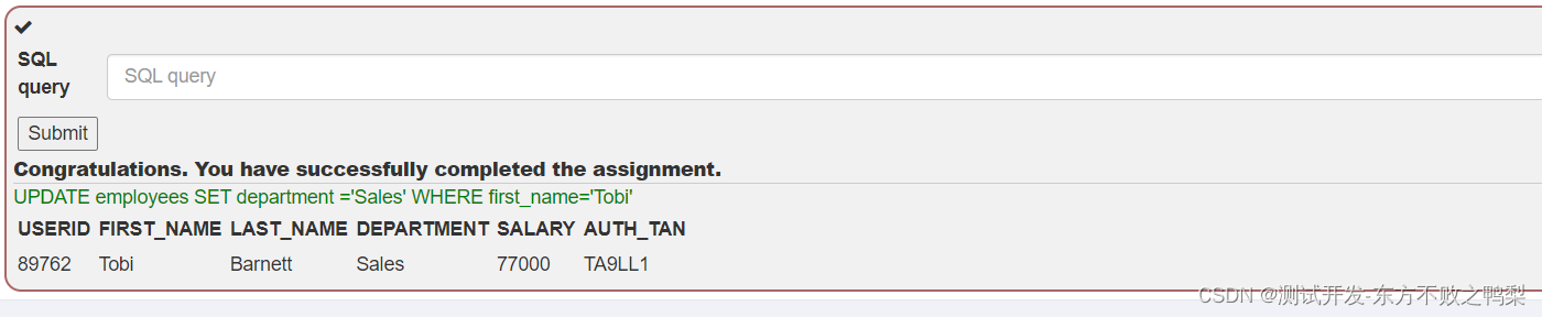 webgoat-（A1）SQL Injection_webgoat的a1-CSDN博客