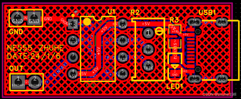 使用NE555制作多谐振荡器_555定时器构成的多谐振荡器电路图-CSDN博客