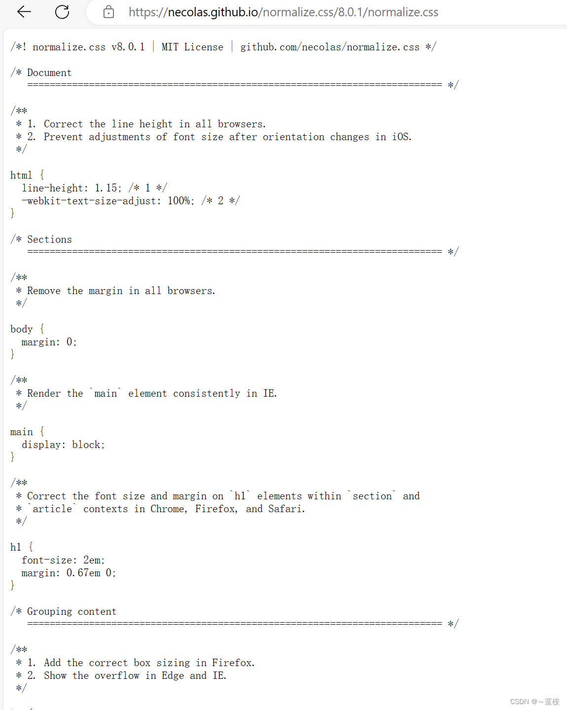 样式初始化（Normalize.css）_css 初始化样式-CSDN博客