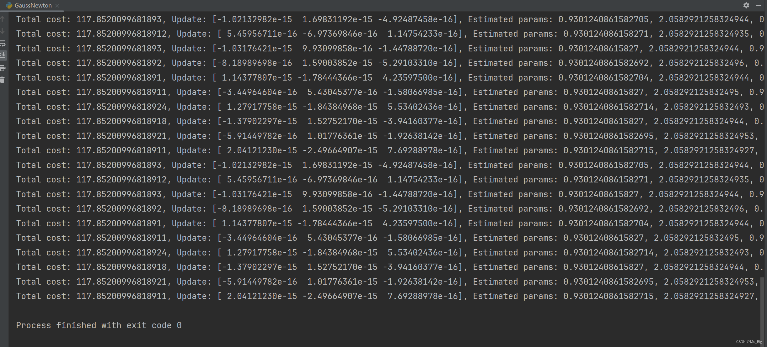 高斯 牛顿法求解最小二乘问题 Python高斯迭代法算最小二乘法python Csdn博客