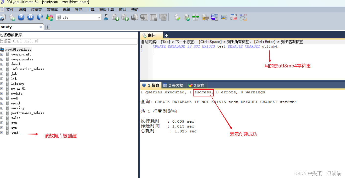 Mysql基础知识：ddl语句，数据库操作语法，查询数据库，创建数据库，删除数据库，使用数据库 Csdn博客 