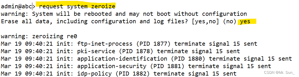Juniper网络设备清除数据/清空配置_juniper防火墙清空配置-CSDN博客