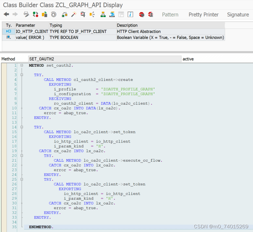 ABAP代码使用OAuth2.0 Client Credential调用外部API-CSDN博客
