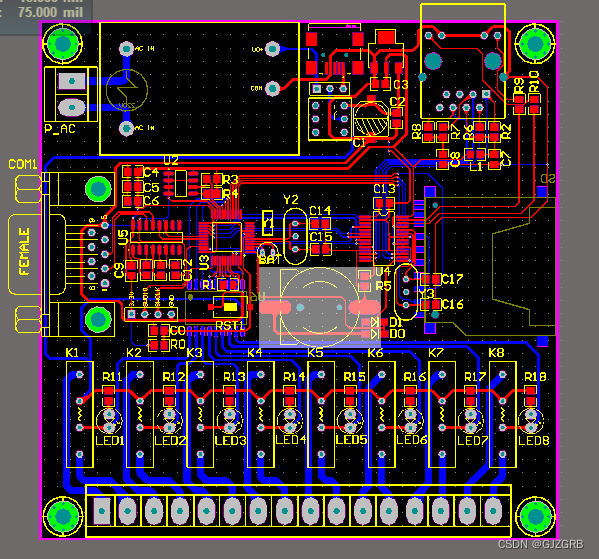 基于stm32f103单片机enc28j60以太网控制继电器干簧管评估开发板硬件（原理图pcb软件源码） Csdn博客 