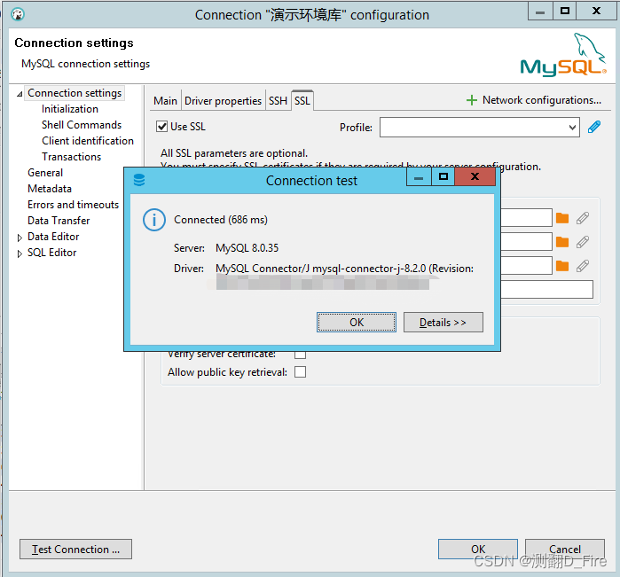 DBEAVER Connections using insecure transport are prohibited while ...