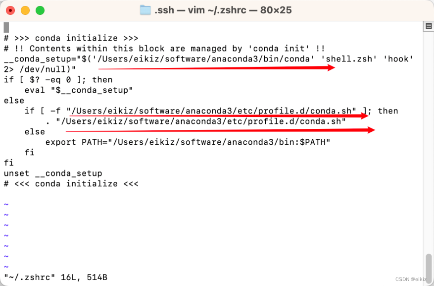 Mac上修改anaconda的默认安装路径/报错:__conda_exe:1: no such file or directory: /Users/用户名/anaconda3/bin ...