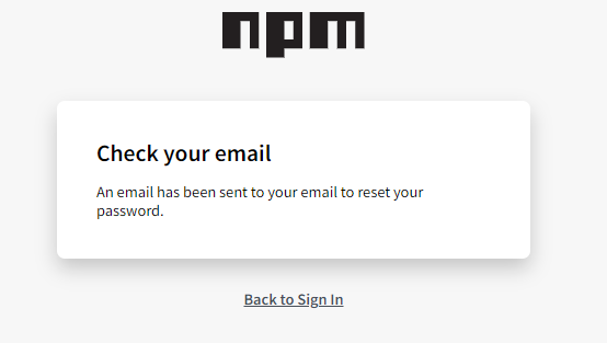 npm登录：忘记了用户名和密码，通过邮箱重设密码并登录_npm username忘记了-CSDN博客
