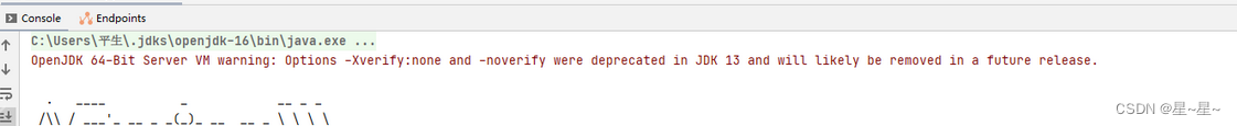 SpringBoot项目运行后，报出红字“OpenJDK 64-Bit Server VM---------”,但项目正常运行，怎么回事？如何消除红字？_如何解决openjdk 64-bit ...