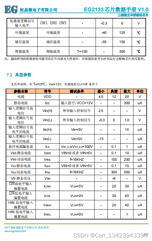 EG2133 三相独立半桥驱动芯片-CSDN博客