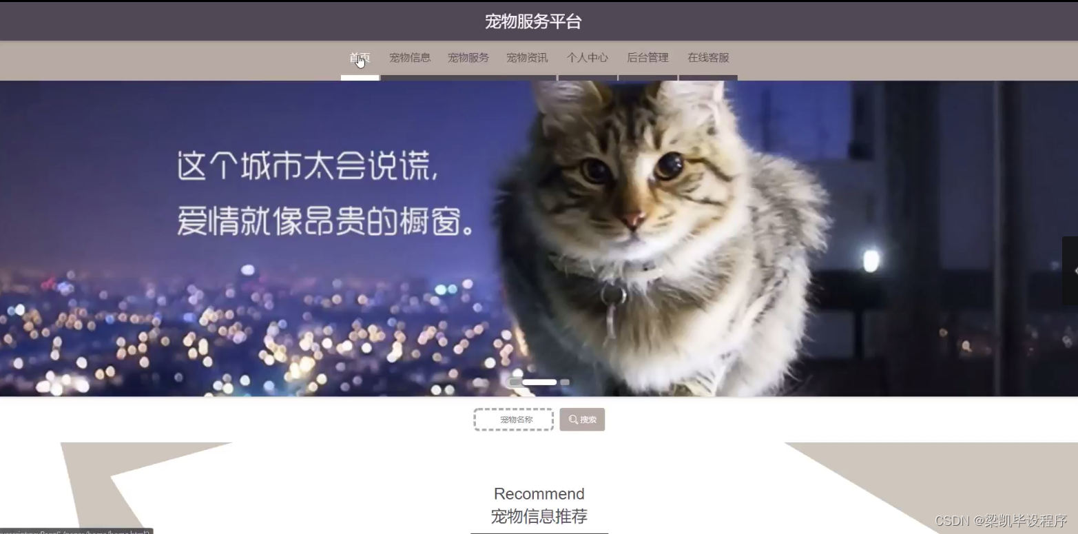 【附源码】计算机毕业设计宠物服务平台(javaspringbootmysqlmybatis论文 Csdn博客