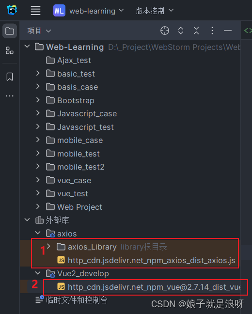 Webstorm添加外部库获得代码提示、自定义引入库、找到下载的库_webstorm 代码提示-CSDN博客