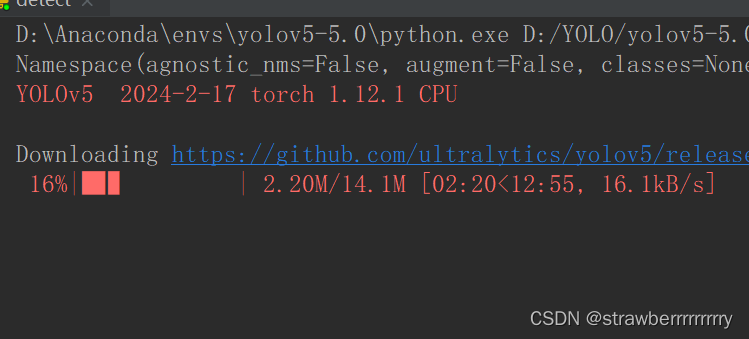 在CPU上跑YOLOv5【3】——让yolov5跑起来_yolov5 cpu-CSDN博客