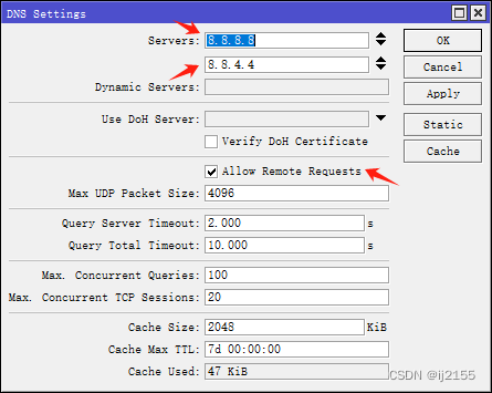 router os 设置DNS为内网地址-CSDN博客