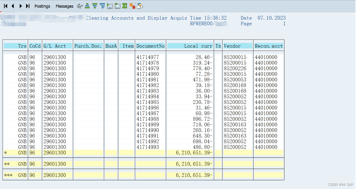 SAP FICO F.19 GR/IR account reclassification Error_sap f.19-CSDN博客