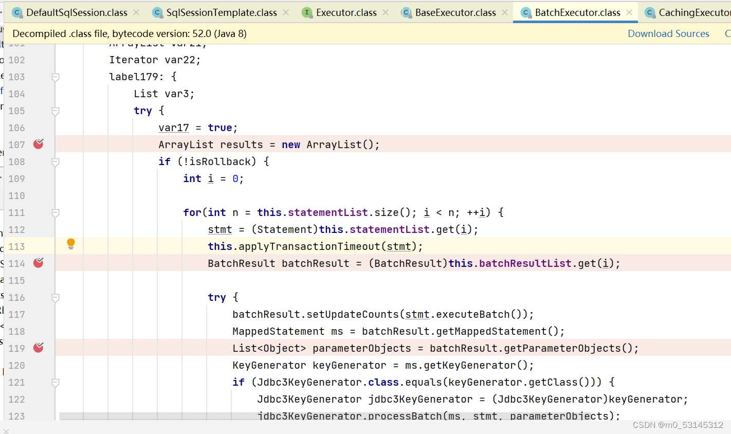 mybatis批量更新(BATCH)报空指针异常（Error committing transaction. Cause：NullPointerException）_mybatisplus ...