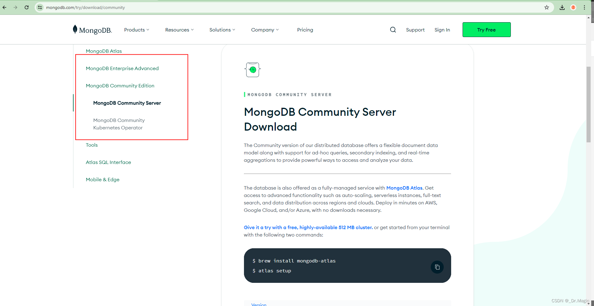 初识MongoDB之安装与启动服务_mongodb启动服务-CSDN博客