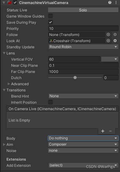 Unity Cinemachine笔记-CSDN博客