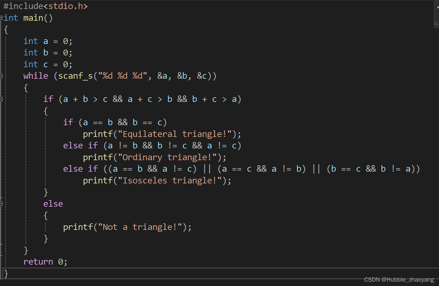 #三角形判断#-CSDN博客