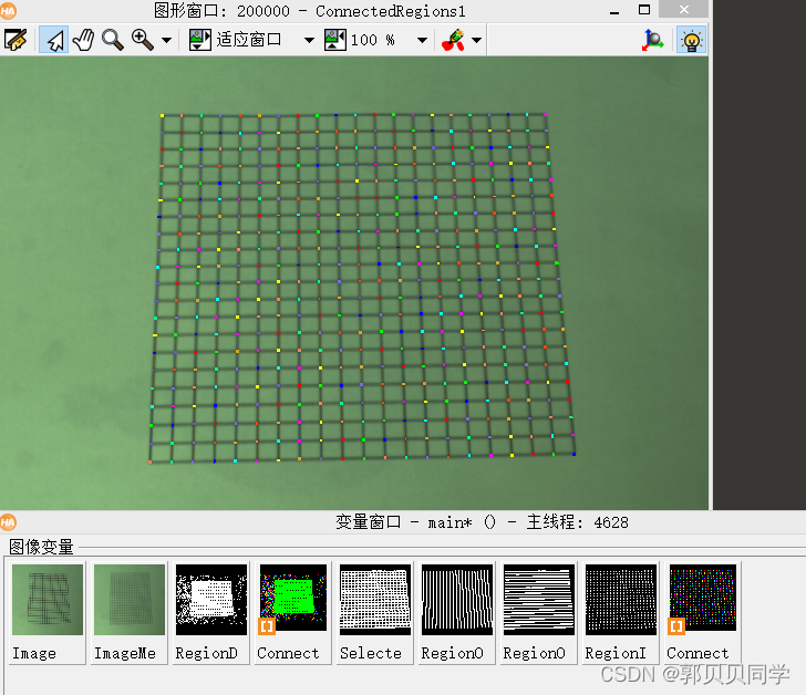 Halcon 图像预处理案例（凹坑检测、求网格的交点）_halcon官方案例-CSDN博客