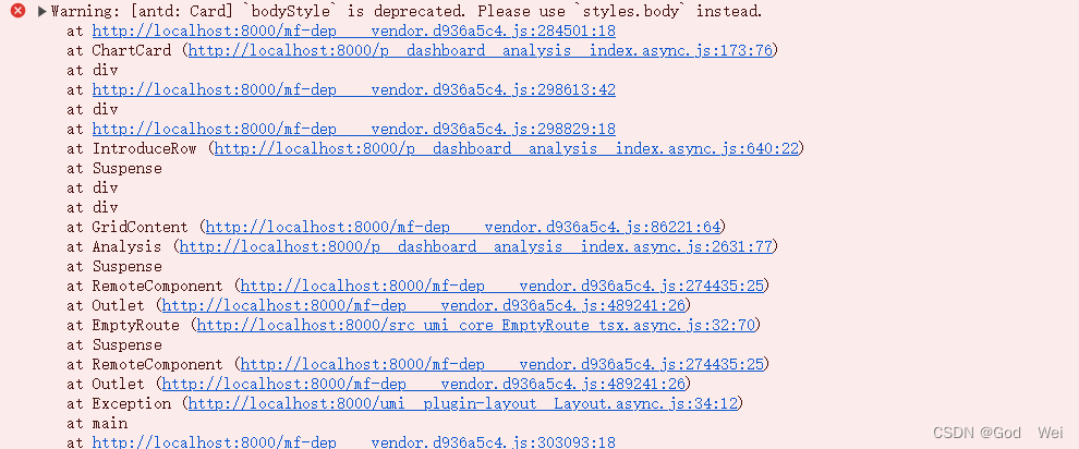 Warning: [antd: Card] `bodyStyle` is deprecated. Please use `styles.body` instead._bodystyle is ...