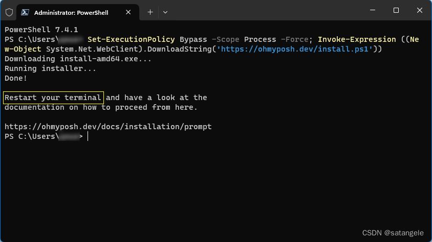 Windows Terminal/终端 Powershell 美化——oh my posh教程（保姆级）_powershell美化主题-CSDN博客